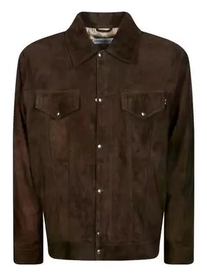 DEPARTMENT 5 Suede Buttoned Jacket - Brown