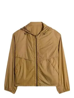 LEMAIRE Lemiare Hooded Zip Windbreaker - Brown