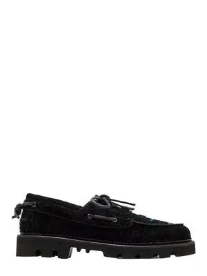 COLLEGIUM Pillar Taos Bead-embellished Boat Shoes - Black