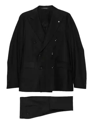 Tagliatore Double-breasted Suit Black