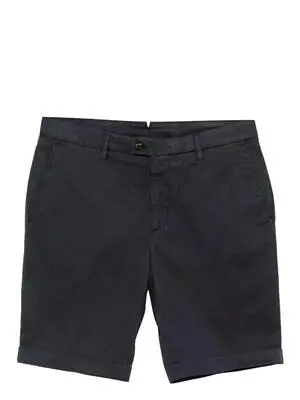Corneliani Cuffed Shorts Blue