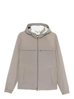 Corneliani Hooded Zip Jacket - Neutrals