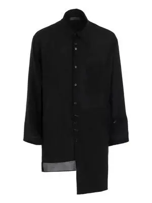 Yohji Yamamoto Chest Pouch Pocket Blouse - Black