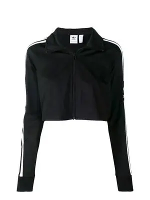 Adidas Cropped Track Jacket - Black