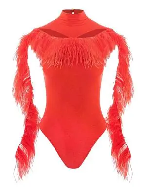 MANURI Dolly Bodysuit - Red