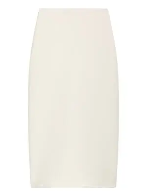Scanlan Theodore Crepe Knit Pencil Skirt - Cream