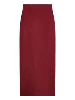 Scanlan Theodore Crepe Knit Pencil Long Skirt - Dark.saffron