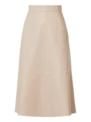 Scanlan Theodore Leather Long Skirt - Shell