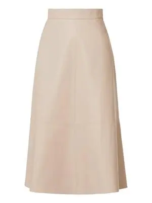 Scanlan Theodore Leather Long Skirt Shell