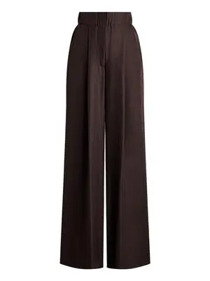 Scanlan Theodore Silk Jacquard Trouser - Espresso