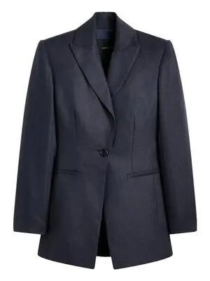 Scanlan Theodore Linen Tailored Jacket Navy