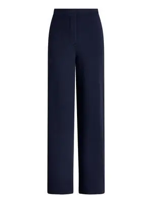 Scanlan Theodore Crepe Knit Trousers - Navy
