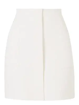 Scanlan Theodore Crepe Knit Pocket Mini Skirt - Cream