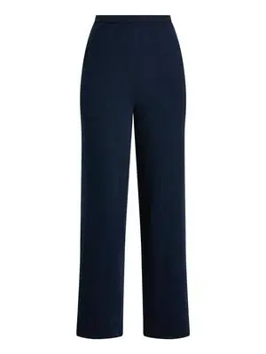 Scanlan Theodore Cashmere Straight Leg Trousers Midnight