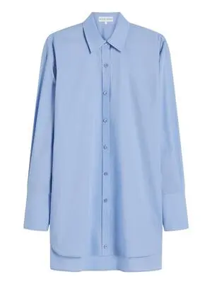 Scanlan Theodore Parachute Cotton Shirt Cornflower