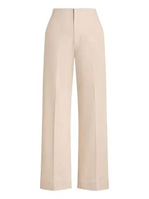 Scanlan Theodore Sateen Cropped Wide Leg Trousers - Mist