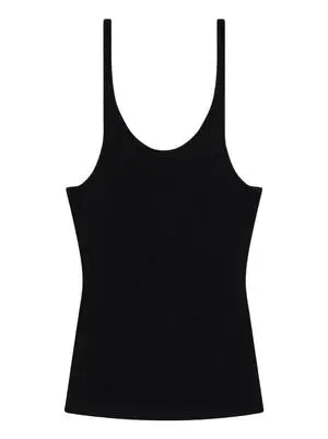 Scanlan Theodore Crepe Knit Rib Singlet - Black
