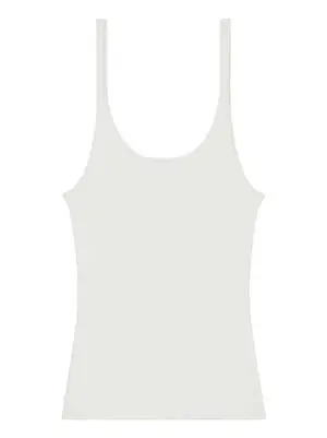 Scanlan Theodore Crepe Knit Rib Singlet - Cream