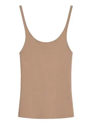 Scanlan Theodore Crepe Knit Rib Singlet - Oat