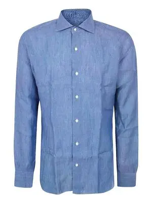 BARBA NAPOLI Long-sleeve Shirt Blue