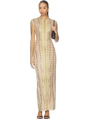 AFRM Cody Maxi Dress - Tonal Dot