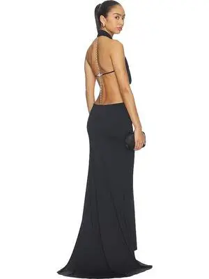 ANIYE RECORDS Zelda Chain Dress - Black