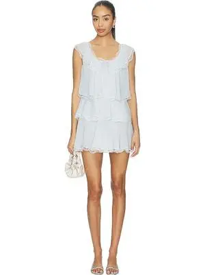 For Love & Lemons Taylor Mini Dress - Blue