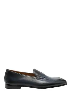 DOUCAL'S Leather Loafers - Blue