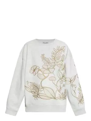 MUNTHE Floral-Embroidered Sweatshirt