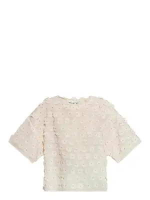 Munthe Floral Applique Blouse - Neutrals