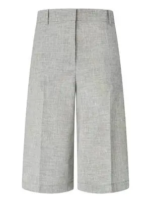 Pinko Wide-leg Bermuda Shorts - Grey