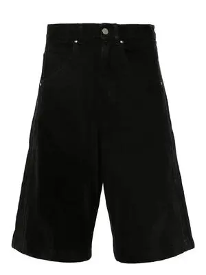 Adidas Flames Mid-rise Denim Shorts - Black