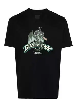 Givenchy Dragon-print Cotton T-shirt - Black