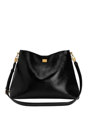 Dolce & Gabbana Vittoria Leather Handbag - Black