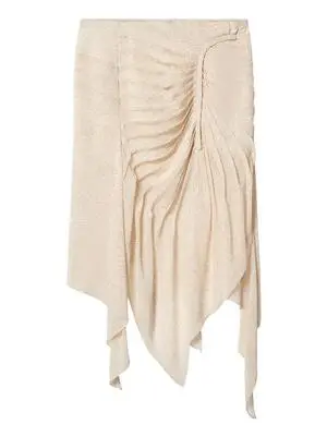 Isabel Marant Étoile Printed Silk Georgette Midi Skirt - Ecru