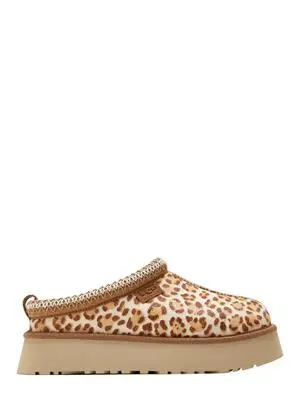 UGG Tazz Cow Hair Platform Slippers - Animal