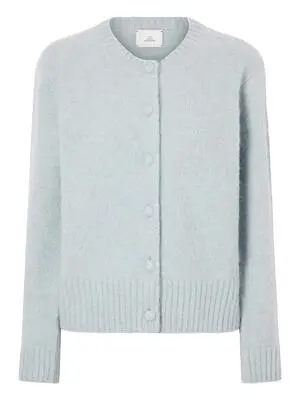 THE ELDER STATESMAN Indie Alpaca-blend Cardigan - Blue