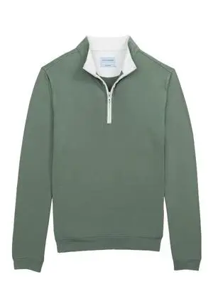 Scott Barber Quarter Zip Pullover - Agave