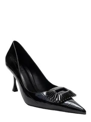 PROLOGUE SHOES Rebel Stiletto Pumps Black Print