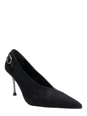 PROLOGUE SHOES Pointed-toe Stiletto Pumps - Black Pattern