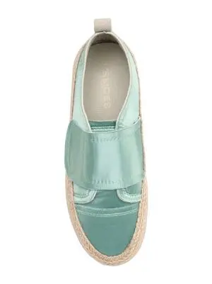 J/SLIDES NYC Hollis Satin Slip-on Sneakers - Mint