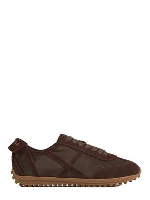 J/SLIDES NYC Emily Suede Sneaker - Chocolate
