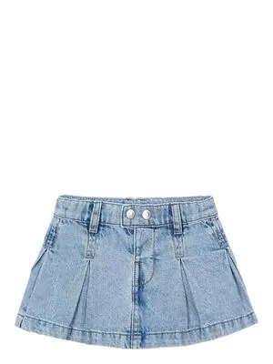 MAYORAL Denim Pleated Skirt