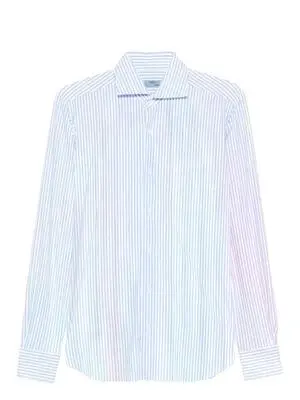 BARBA NAPOLI Striped Shirt Blue