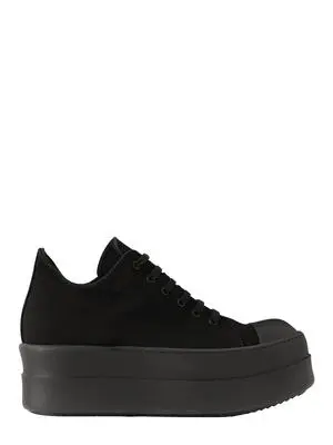 Rick Owens Mega Bumper Low Denim Sneakers - Black