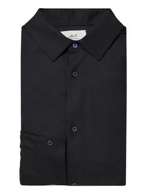 Mr P. Mr P. - Wool, Silk And Cashmere-Blend Shirt - Men - Gray - XS Charcoal