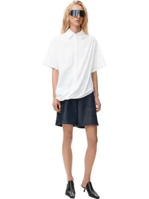Loewe Cotton Draped Shirt - White