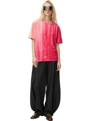 Loewe T-shirt In Technical Cotton - Red