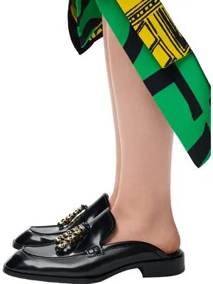 Loewe Edge Loafer Mules - Black