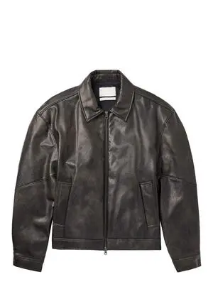 AMOMENTO Textured Blouson Jacket - Black